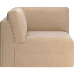 Sofa-Eckelement Home Affaire, B:105cm H:87cm T:105cm, braun, 100% Polyester, Polsterelemente, "Innovid", Modernes Modul-Polsterprogramm