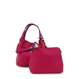 Harpa Damen Schultertasche "MALU"magenta, Polyurethan (PU), unifarben, Taschen, mit dekorativem Schal
