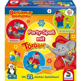 Schmidt Spiele Kinder Spielesammlung "Benjamin Bl&uuml;mchen, Party-Spa&szlig; mit T&ouml;r&ouml;&ouml;&ouml;", bunt, B:29,5cm H:7,8cm T:29,5cm, Spiele