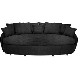 Big-Sofa COTTA, B:238cm H:79cm T:140cmlava, charcoa, Luxus-Microfaser (100% Polyester); Microfaser-Feinstruktur (pflegeleichte Microfaser, mit feiner