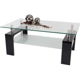 Couchtisch PAROLI, B:100cm H:45cm T:60cm, schwarz, Wohnzimmer, Tische
