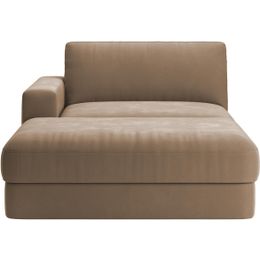 Recamiere Home Affaire, B:132cm H:87cm T:196cm, braun, 100% Polyester, Sofas, "Innovid", Modernes Modul-Polsterprogramm