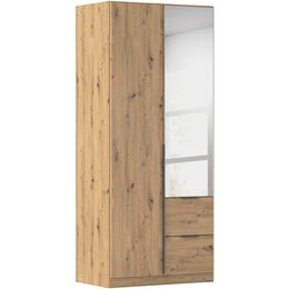 Dreht&uuml;renschrank OTTO HOME, B:91cm H:229cm T:54cm, braun, Holzwerkstoff, Schr&auml;nke, "Kleiderschrank Schrank Garderobe AGORDO mit Dekor- oder