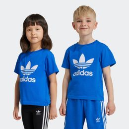 Jungen T-Shirt "TREFOIL TEE", blau, Gr. 110, adidas originals, Obermaterial: 100% Baumwolle, Shirts, f&uuml;r Kinder, mit Rundhalsausschnitt, ohne