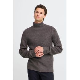 Strickpullover Blend "BHPullover", Herren, Gr. S, schwarz, Grobstrick, 80% Polyacryl, 20% Nylon, meliert, Basic, regular fit normal, hoch geschlossener Ausschnitt, eng, Pullover Strickpullover, Klassischer Grobstrickpullover mit Rollkragen