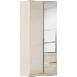 Dreht&uuml;renschrank OTTO HOME, B:91cm H:229cm T:54cm, beige, Holzwerkstoff, Schr&auml;nke, "Kleiderschrank Kleiderschr&auml;nke Schrank Garderobe AGORDO mit