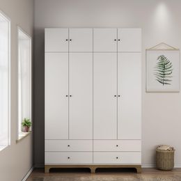 Kleiderschrank OTTO HOME, B:160cm H:240cm T:52cmwei&szlig;, FSC-zertifizierter Holzwerkstoff, Schlafzimmer, Schr&auml;nke, "Oslo Schlafzimmerschrank Garderobe