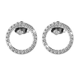 Adelia&acute;s ADELIA ́S Damen Paar Ohrh&auml;nger "Damen Ohrstecker aus 925 Sterling Silber und Zirkonia &Oslash; 10 mm", Damen, Silber 925 (Sterlingsilber), silber, Silber 925