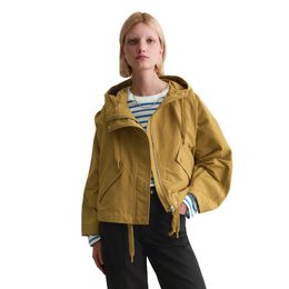 Marc O'Polo Outdoorjacke MARC O'POLO DENIM "aus Cotton-Nylon", Damen, Gr. L, golden ocher, Obermaterial: 67% Baumwolle, 33% Polyamid, unifarben, relaxed fit, normaler Saum, Jacken Outdoorjacke
