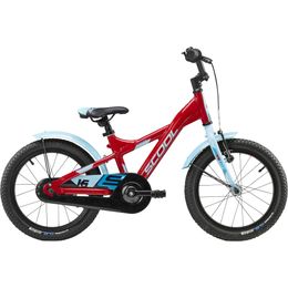 S'COOL S&rsquo;COOL Kinderfahrrad "S'COOL XXlite 16-1S - Red/Light Blue", 25cm, 16 Zoll (40,64cm)rot, light blau, Fahrr&auml;der, St&uuml;tzr&auml;der montierbar