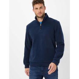 Strickpullover Brax "Style SION", Herren, Gr. L (52), navy, 94% Polyester, 6% Elasthan, Pullover Strickpullover