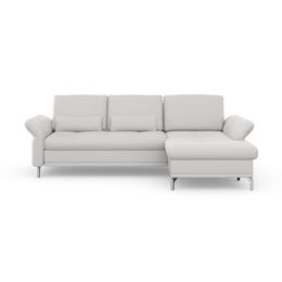 Ecksofa Home Affaire, B:269cm H:89cm T:175cm, silber, 98%Polyester, 2%Polyamid, Wohnzimmer, Sofas, "Palm Beach L-Form", Federkern, mit