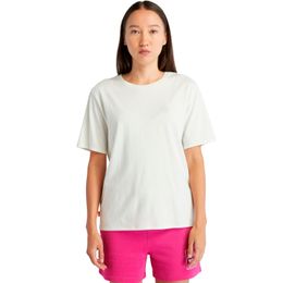 Timberland Damen T-Shirt "DUNSTAN Short-Sleeve Tee", wei&szlig;, Gr. XL, Single Jersey, Obermaterial: 100% Baumwolle, Shirts