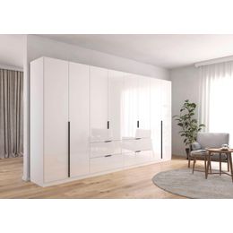 OTTO HOME Dreht&uuml;renschrank "Kleiderschrank Schrank Garderobe AGORDO mit Dekor- oder Hochglanzfront", B/H/T: 360cm x 229cm x 54cm, Griffe