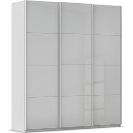 Schwebet&uuml;renschrank OTTO HOME, B:203cm H:229cm T:62cm, grau, Holzwerkstoff, Schr&auml;nke, "Kleiderschrank Schrank Garderobe AGORDO mit Glasfront",
