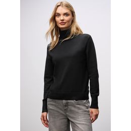 Street One Damen Rollkragenpulloverschwarz, Gr. 40, unifarben, Strick, Obermaterial: 71% Viskose, 29% Nylon, Pullover, mit Viskose