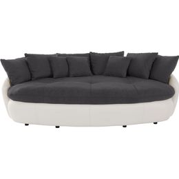 Big-Sofa COTTA, B:238cm H:79cm T:140cm, schwarz, Luxus-Microfaser (100% Polyester); Microfaser-Feinstruktur (pflegeleichte Microfaser, mit feiner