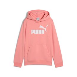 Puma M&auml;dchen Kapuzensweatshirt "ESS NO. 1 LOGO HOODIE TR G", pink, Gr. 140, bedruckt, Sweatware, Obermaterial: 68% Baumwolle, 32% Polyester,