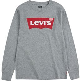 LEVI'S KIDS Jungen Langarmshirt "BATWING TEE", grau, Gr. 9M, bedruckt, Single Jersey, Obermaterial: 60% Baumwolle, 40% Polyester, Shirts, UNISEX