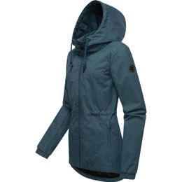 Ragwear Damen Outdoorjacke "Danka", blau, Gr. XXXL, Au&szlig;enmaterial: 100% Polyester; Innenfutter: 100% Polyester, Jacken, Wasserdichte &Uuml;bergangsjacke