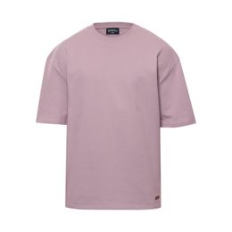DROPSIZE Damen T-Shirt "Dropsize Herren Heavy Oversize Metal Patch Basic T-Shirt"pink, Gr. XS, bedruckt, 100% Baumwolle, Shirts
