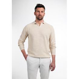Eterna Herren Strickpullover, beige, Gr. XL, 70% cotton, 30% Leinen, Pullover