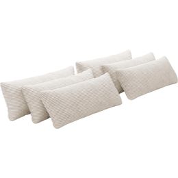 Sofakissen OTTO HOME, B:65cm H:25cm T:10cm, beige, 100% Polyester, Polsterauflagen, "Mikado", 3,5,6,7-teilige Kissen-Sets zur Auswahl