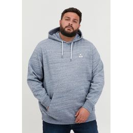 Blend Herren Hoodie "BHHenner Big & Tall"schwarz navy, Gr. 5XL, meliert, Sweatware, 60% Baumwolle, 40% Polyester, Sweatshirts, Hoodie in gro&szlig;en Gr&ouml;&szlig;en