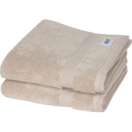 Sch&ouml;ner Wohnen Kollektion Handt&uuml;cher, B:50cm L:100cm, beige, SCH&Ouml;NER WOHNEN-KOLLEKTION, Frotteevelours, Obermaterial: 100% Baumwolle, Badezimmer, Handt&uuml;cher, "Cuddly", schnell