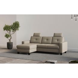Ecksofa Home Affaire, B:239cm H:91cm T:164cm, grau, 95%Polyester 5%Polyamid, Wohnzimmer, Sofas, "Varese", wahlweise mit Bettfunktion und Bettkasten