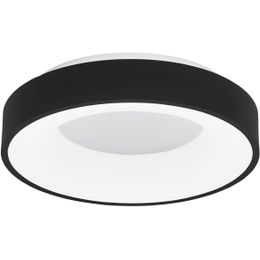 NOVA LUCE LED Deckenleuchte "RANDO THIN", 1, &Oslash; 38cm, 1 Stk., schwarz, Wohnzimmer, Leuchten
