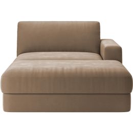 Recamiere Home Affaire, B:132cm H:87cm T:196cm, braun, 100% Polyester, Sofas, "Innovid", Modernes Modul-Polsterprogramm