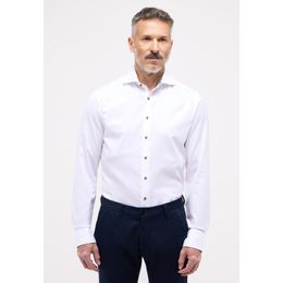 Eterna Herren Langarmhemd "SLIM FIT"wei&szlig;, Gr. 41, Twill, 100% Baumwolle, Hemden, EASY IRON (b&uuml;gelleicht)