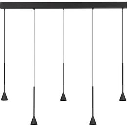 NOVA LUCE LED-H&auml;ngeleuchte "NET", 5, &Oslash; 6cm H: 150cm, 1 Stk., schwarz, Leuchten