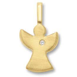 ONE ELEMENT M&auml;dchen Kettenanh&auml;nger "Zirkonia Engel Anh&auml;nger aus 333 Gelbgold", Gelbgold 333 Gold, gold, Gelbgold 333, Gold, Schmuckanh&auml;nger, Dezente