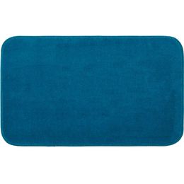 G&ouml;zze Badematte G&Ouml;ZZE, H:18mm, blau, Polyester, Badematten, "Rio Premium", Badteppich, Uni Farben, waschbar, rechteckig & rund erh&auml;ltlich