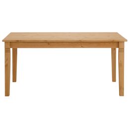 Esstisch Home Affaire "Danuta", beige (natur ge&ouml;lt), B:160cm H:75cm T:90cm, Tische, Esstisch, wahlweise mit Schublade, aus massiver Kiefer, FSC-zertifiziert