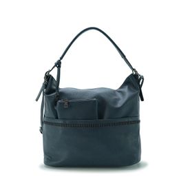 Henkeltasche Harpa, Damen, Gr. B/H/T: 15cm x 31cm x 44cm, dunkelblau, Lederimitat, unifarben, Taschen, mit abnehmbarem Kosmetikt&auml;schchen