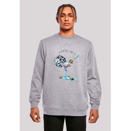 F4NT4STIC Herren Sweatshirt "Apr&egrave;s Ski Martini Winter Sport", grau, Gr. 5XL, Obermaterial: 50% Baumwolle, 50% Polyester, Sweatshirts, Premium Qualit&auml;t