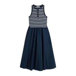 Tommy Hilfiger Kleid Damen Gr&ouml;&szlig;e 36 dunkelblau / wei&szlig; Winterkleid