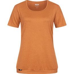 DEPROC Active Damen Funktionsshirt "KITIMAT WOMEN"lila, Gr. 34, 94% Polyester; 6% Elasthan, Shirts, Funktionsshirt in Melangeoptik