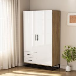 Kleiderschrank OTTO HOME, B:120cm H:200cm T:52cmwei&szlig;, FSC-zertifizierter Holzwerkstoff, Schlafzimmer, Schr&auml;nke, "Lucca Schlafzimmerschrank Garderobe