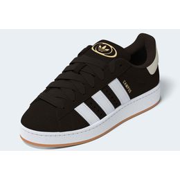 M&auml;dchen Sneaker "CAMPUS 00S", adidas originals, Gr. 36aurora coffee, cloud wei&szlig;, gum 2, Leder, Synthetik, Schuhe, f&uuml;r Kinder und Jugendliche, mit