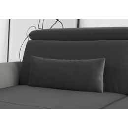 Sofakissen Home Affaire, B:65cm H:25cm T:10cm, grau, 100% Polyester, Polsterauflagen, "Fjord"