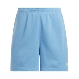 Reebok Damen Sweatshorts "Reebok IDENTITY SL FT SHORT", blau, Gr. M, Obermaterial: 70% Baumwolle, 30% Polyester, Hosen, sportlicher Stil, f&uuml;r