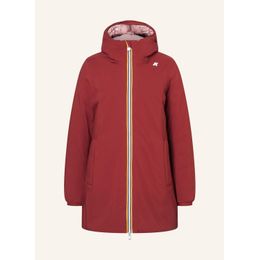 Funktionsjacke K-way "K-way Winterjacke SOPHIE ST THERMO DOUBLE zum Wenden", Damen, Gr. M, rot syrah, rose pinkish, Obermaterial: 76% Polyester, 24% Polyurethan; F&uuml;llung: 90% Entendaunen, 10% Entenfedern, Jacken Funktionsjacke