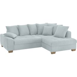 Ecksofa MR. COUCH, B:243cm H:88cm T:190cm, grau, Novaclean Avanti (100% Polyester), Wohnzimmer, Sofas, "Nikita II, L-Form", Wahlweise mit