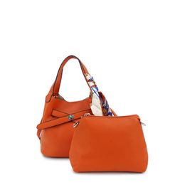 Harpa Damen Schultertasche "MALU"orange, Polyurethan (PU), unifarben, Taschen, mit dekorativem Schal
