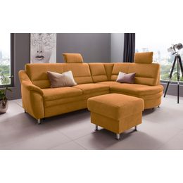 Kopfst&uuml;tze Home Affaire, B:50cm H:25cm T:10cm, gelb, Luxus-Microfaser Altara Nubuck (100% Polyester);Luxus-Microfaser Lederoptik (100%
