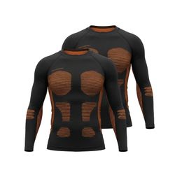 Normani Base Layer Herren Gr&ouml;&szlig;e S/M orange / schwarz